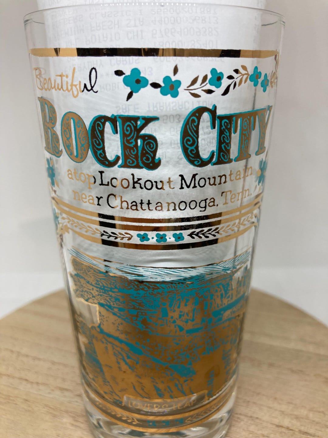 Vintage 1950s Rock City Souvenir Glass, Lookout Mountain - Etsy