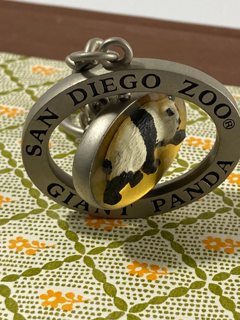 Vtg San Diego Zoo Keychain Giant Panda Souvenir Keychain | Etsy