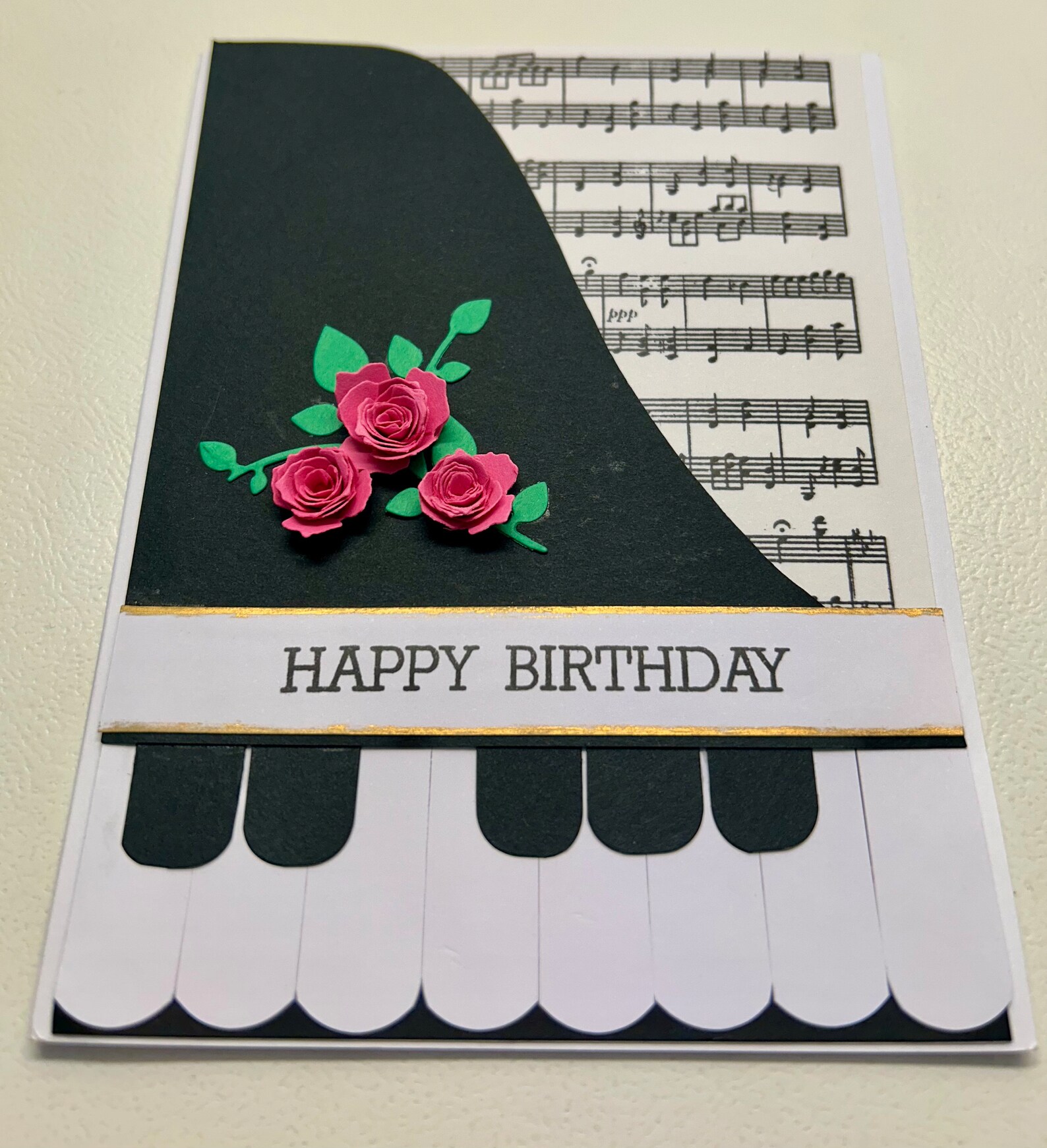 Birthday Music Card - Etsy