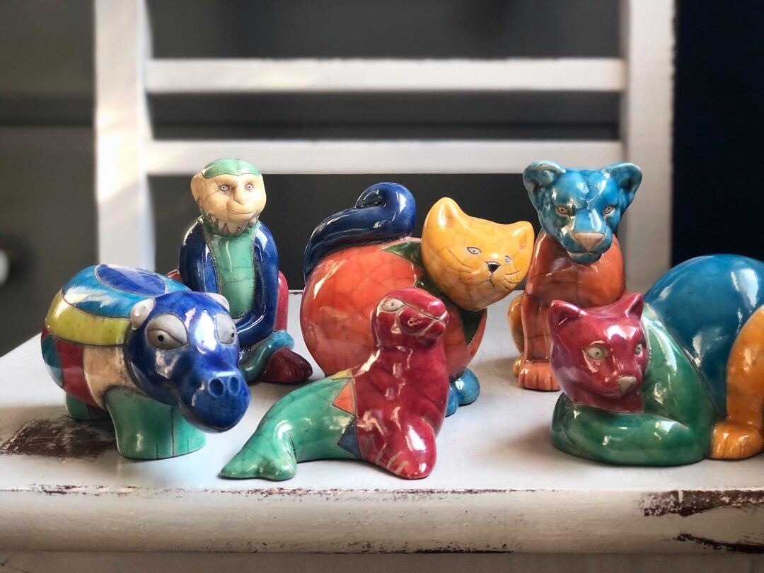 Fenix Raku Pottery Animal Figurines From South Africa - Etsy