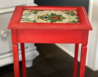 Small Red Table - Etsy