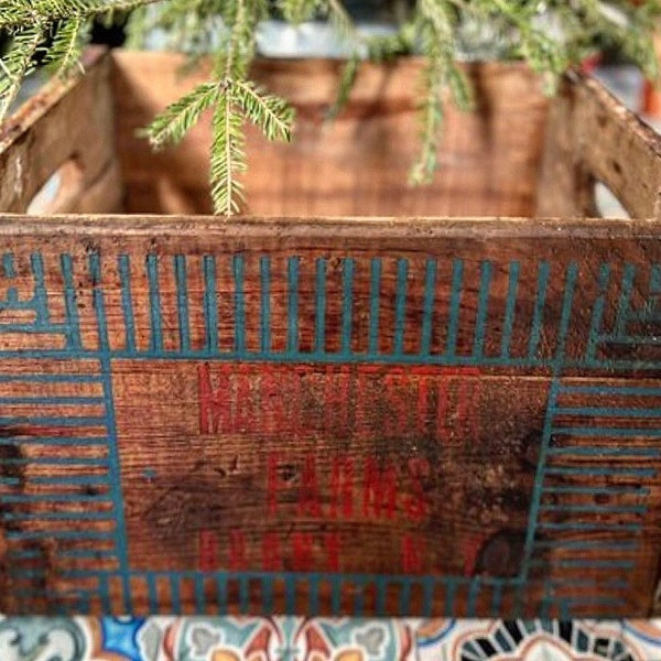 Large Wood Crate - Etsy