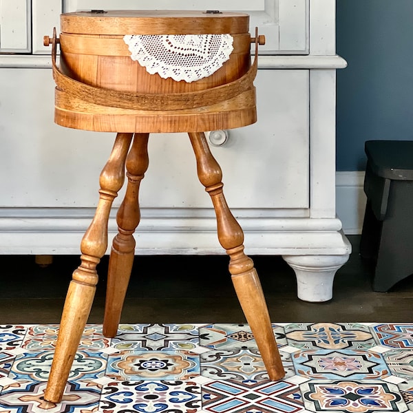 Wood Sewing Box With Legs - Etsy