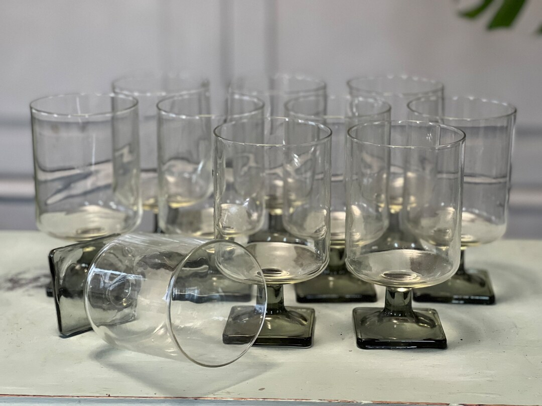 Set of 10 Vintage Water Glasses mid Century Modern Federal - Etsy