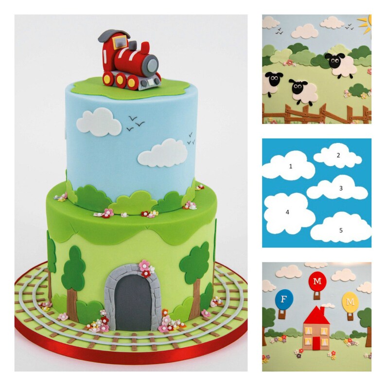 FMM Fluffy Cloud Sugarcraft / Cookie Cutters Cake Decorating New ...