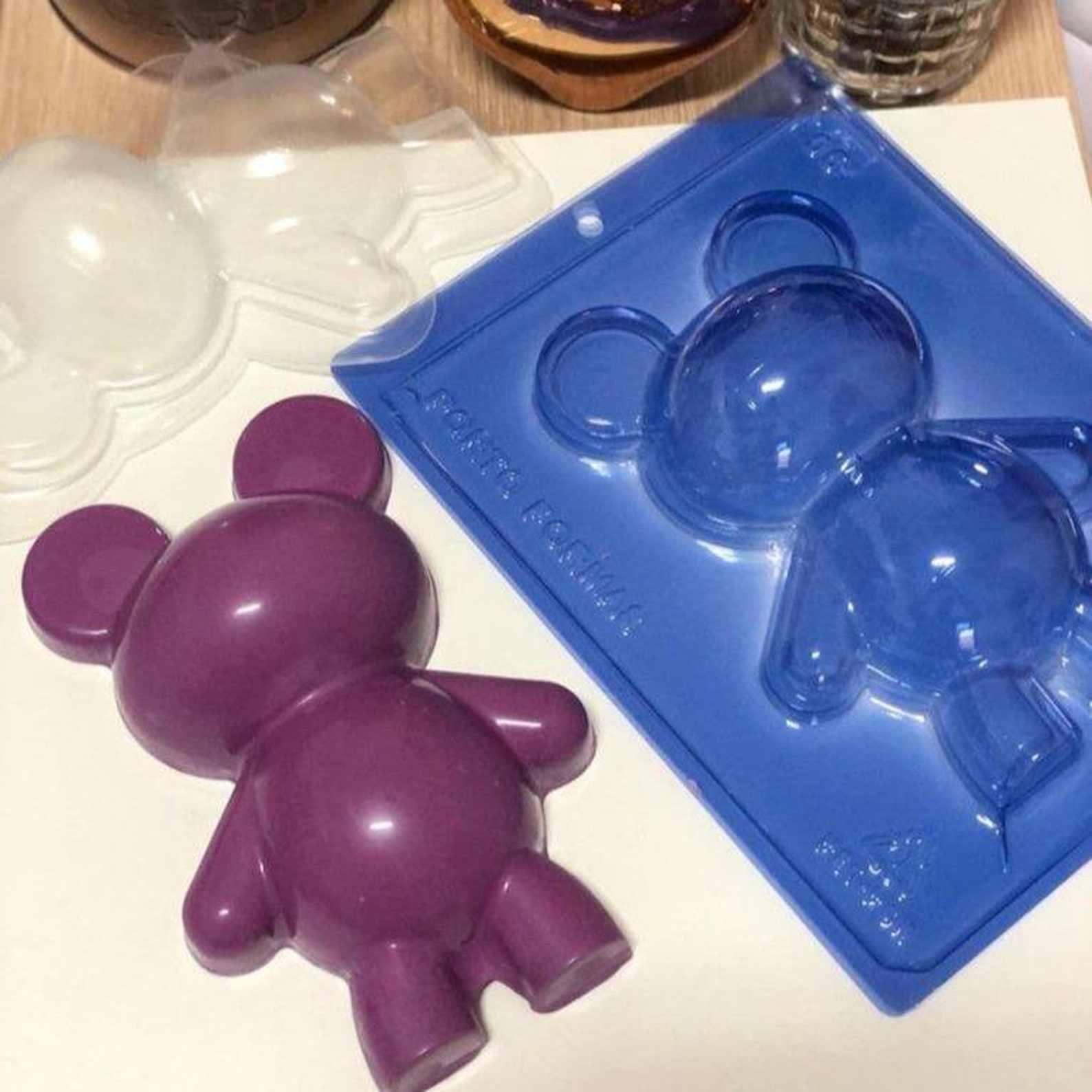 Large Bear Chocolate Mould- 3 Part Mould - Etsy