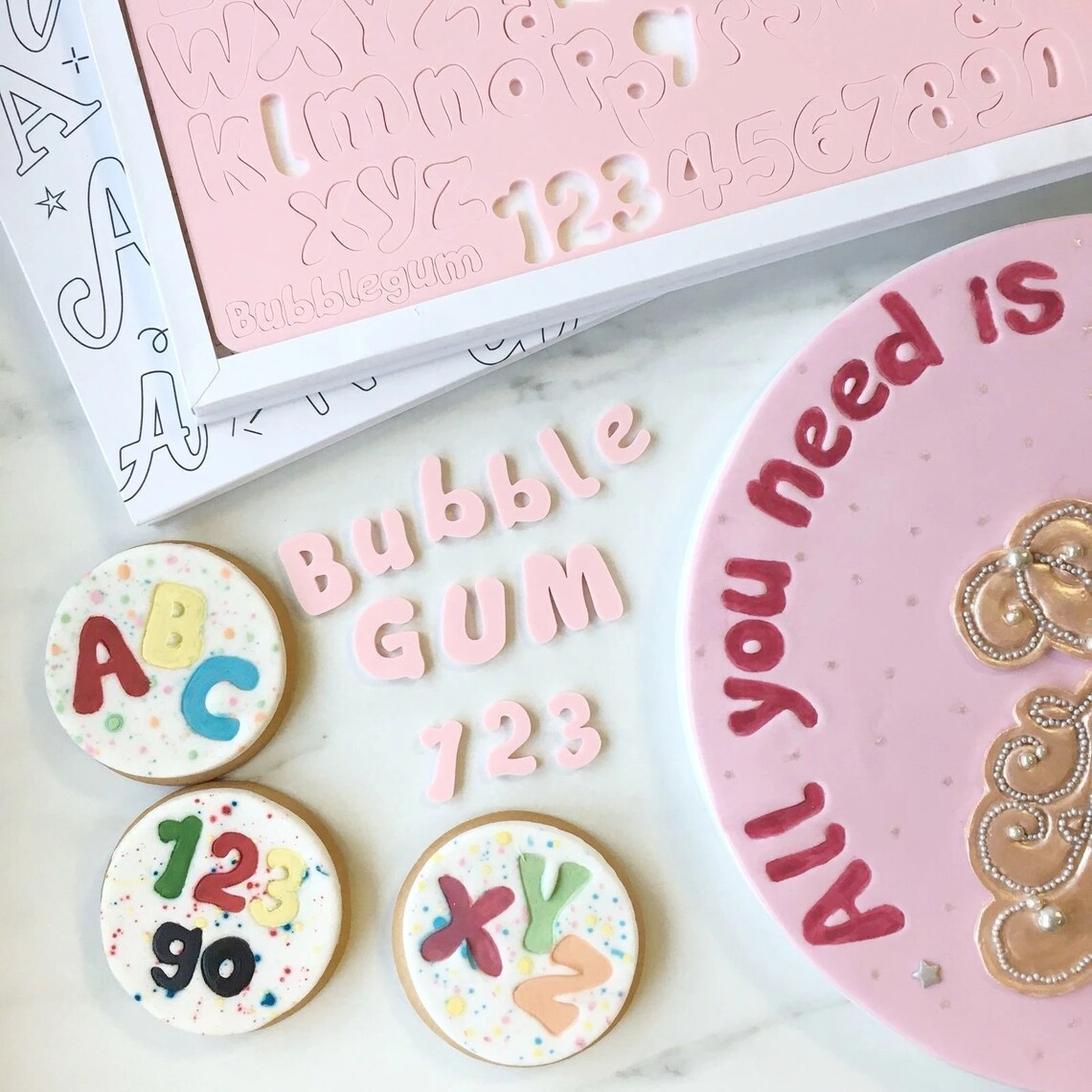Sweet Stamp - Bubblegum Set - Uppercase, Lowercase, Numbers & Symbols ...