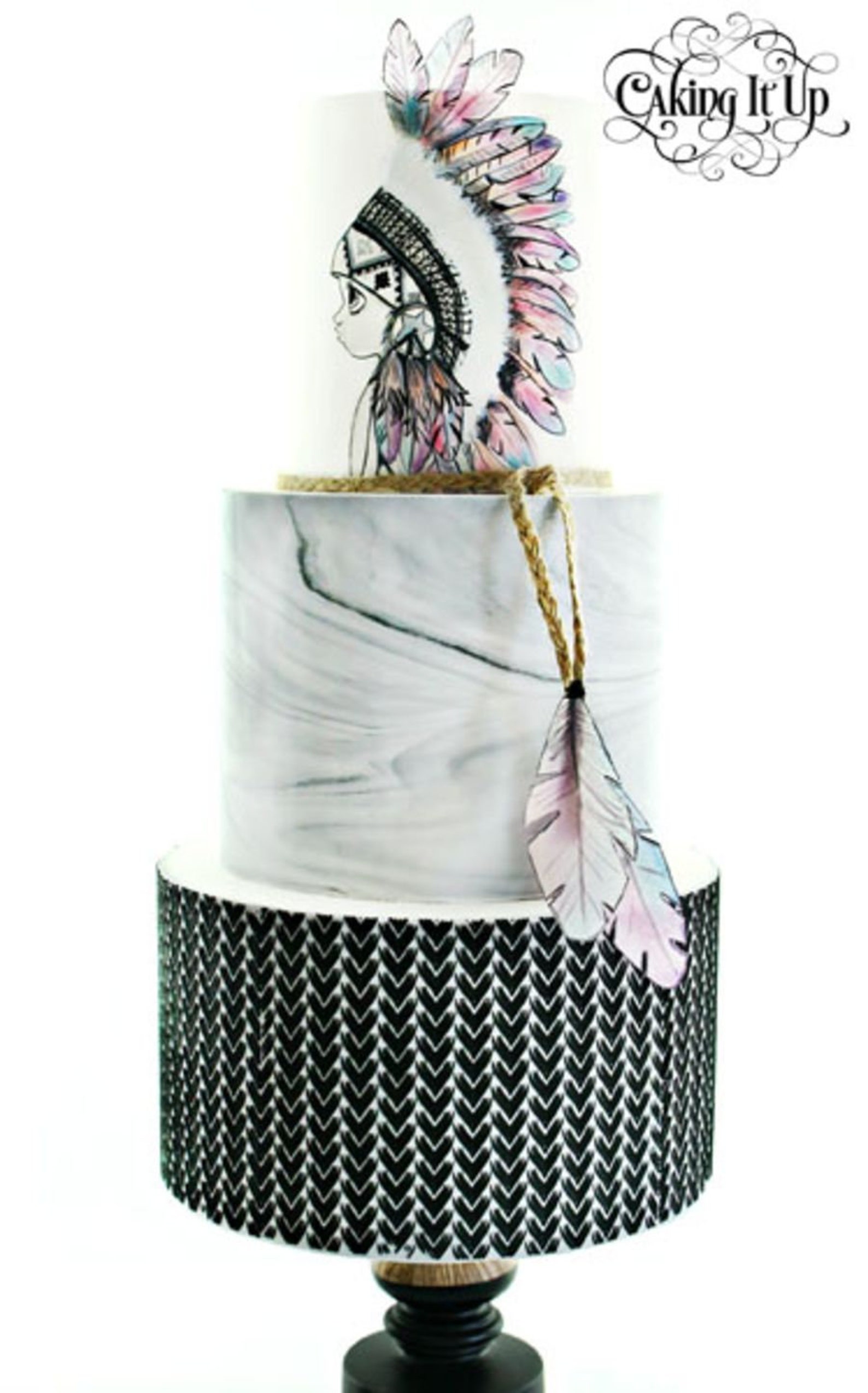 Caking It up ACACIA - Cake Stencil by Karen Reeves - Etsy UK