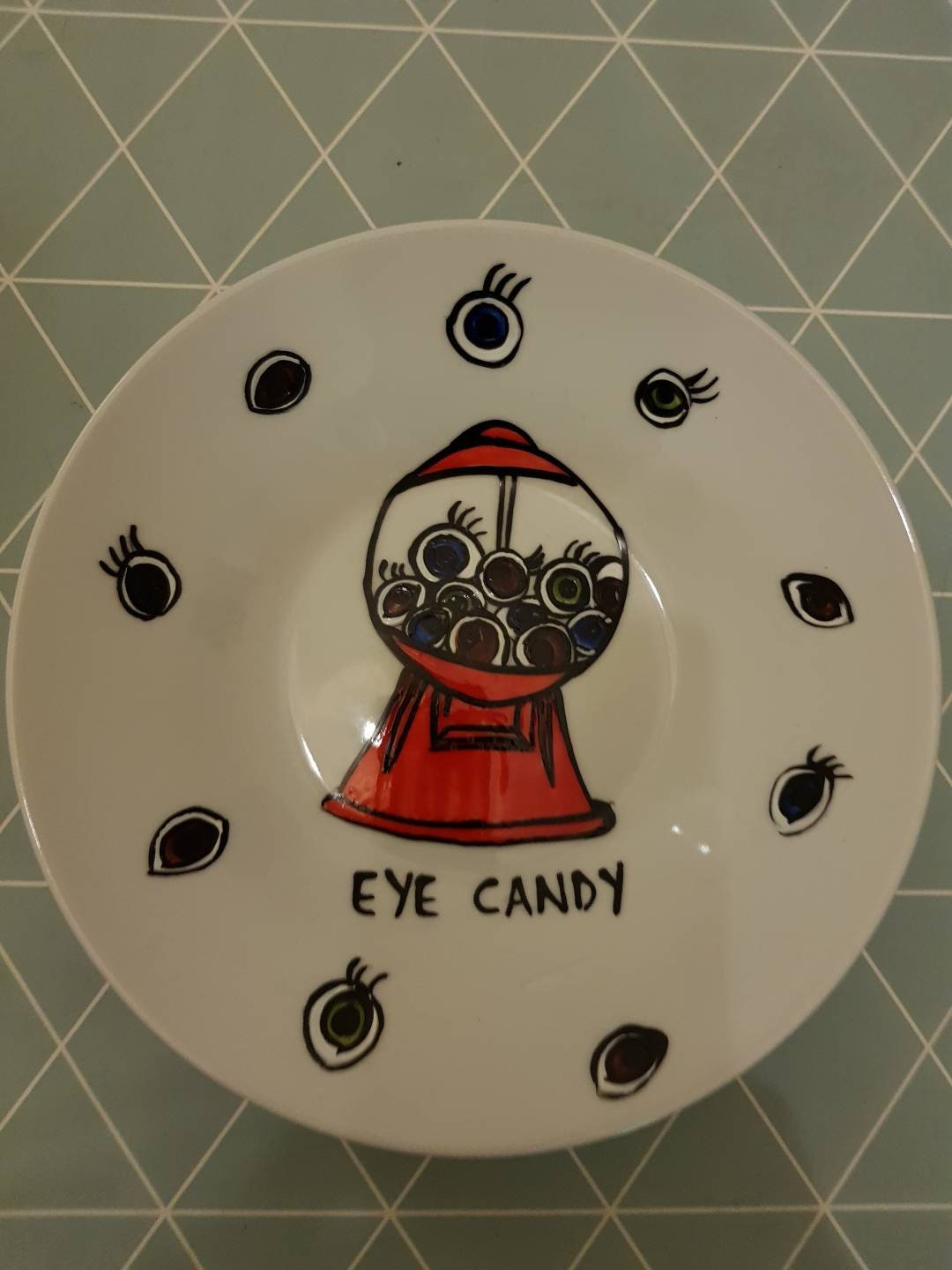 Hand Painted eye Candy Bowl - Etsy