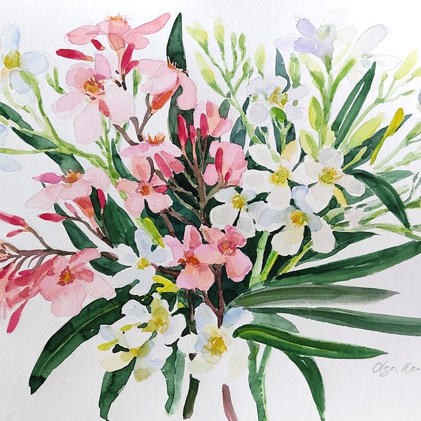 Girls With Oleander - Etsy