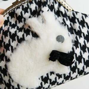 Bunny Bag White Rabbit Pouch Gift Idea for Bunny Lovers Hand | Etsy