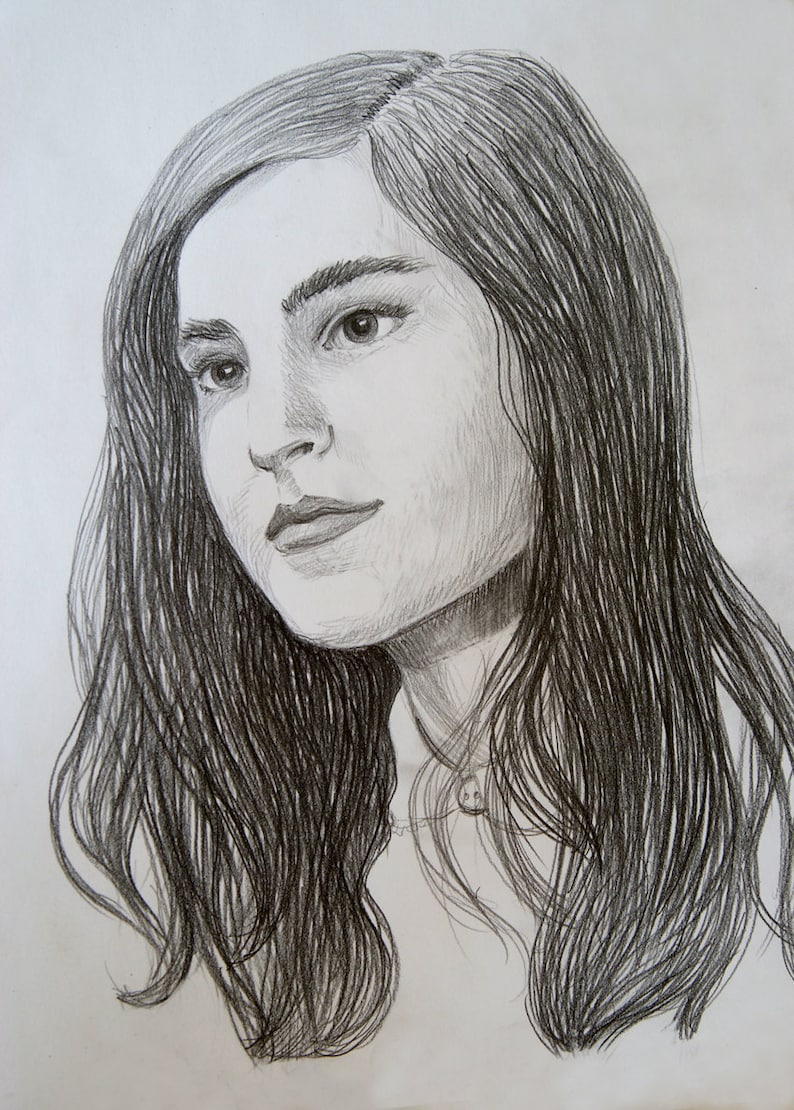 Custom Portrait Custom Portrait From Photo Pencil Portrait - Etsy