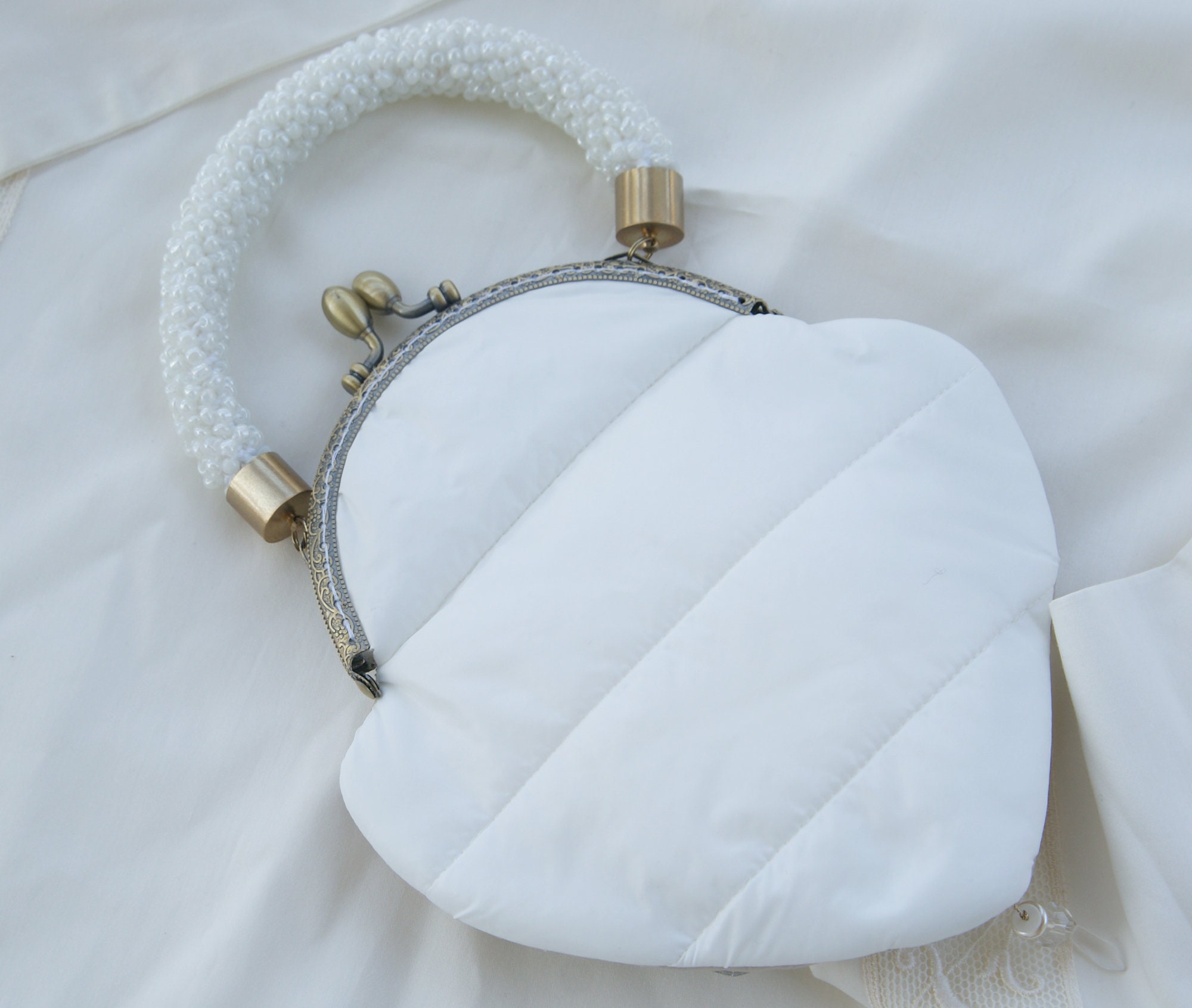 Bohemian Purse Bag Beaded Hand Embroidered With Natural Pearls Evening ...