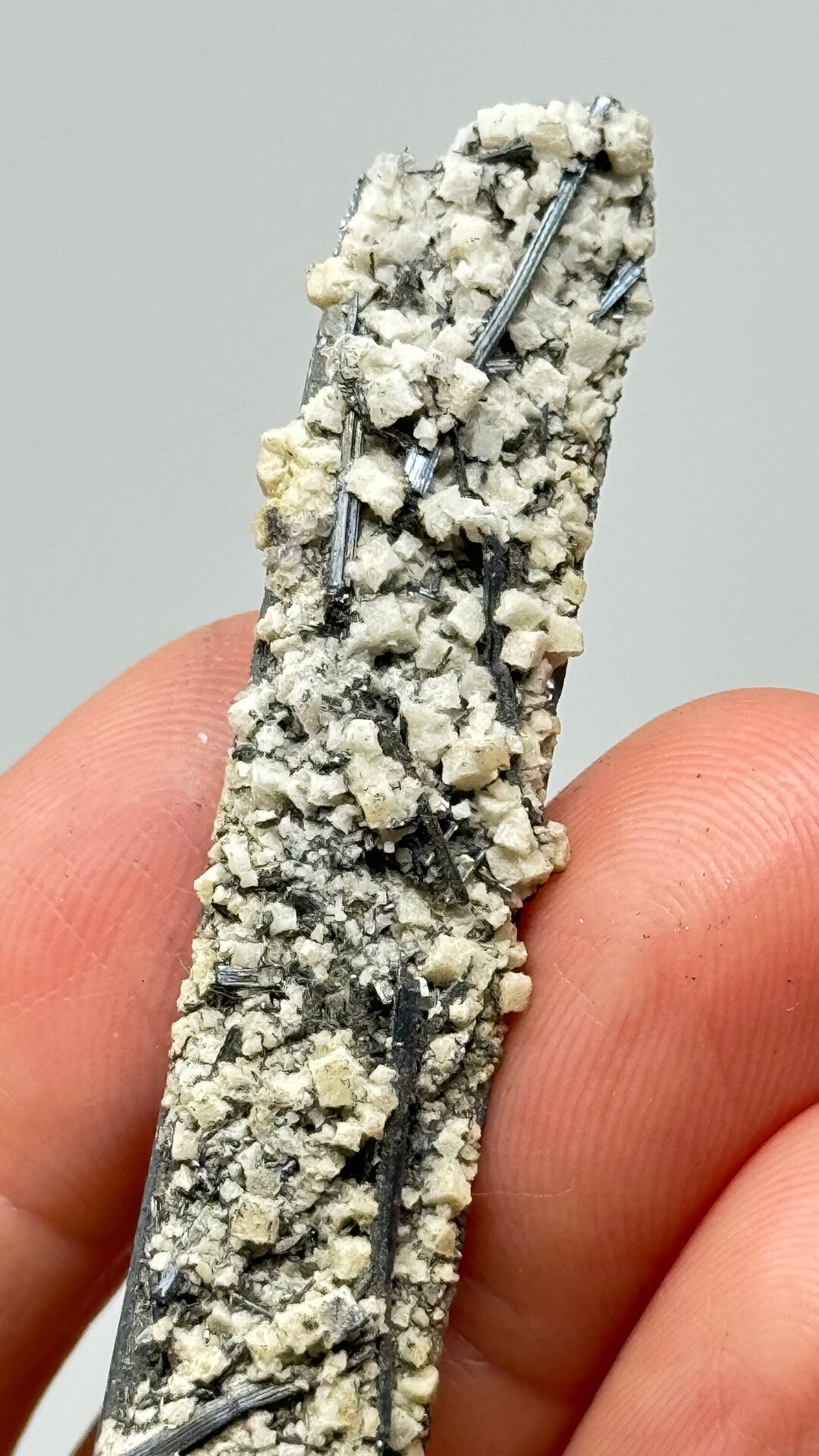 Prismatic Stibnite Blade With Calcite - Etsy