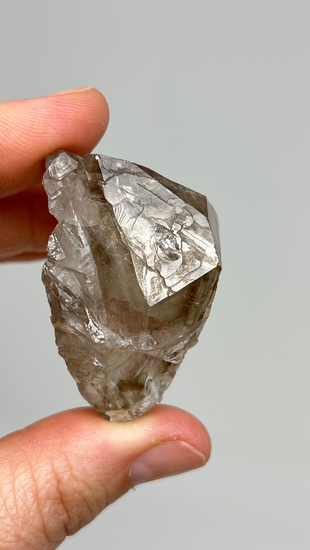 Smoky Elestial Quartz Crystal, Brazil - Etsy