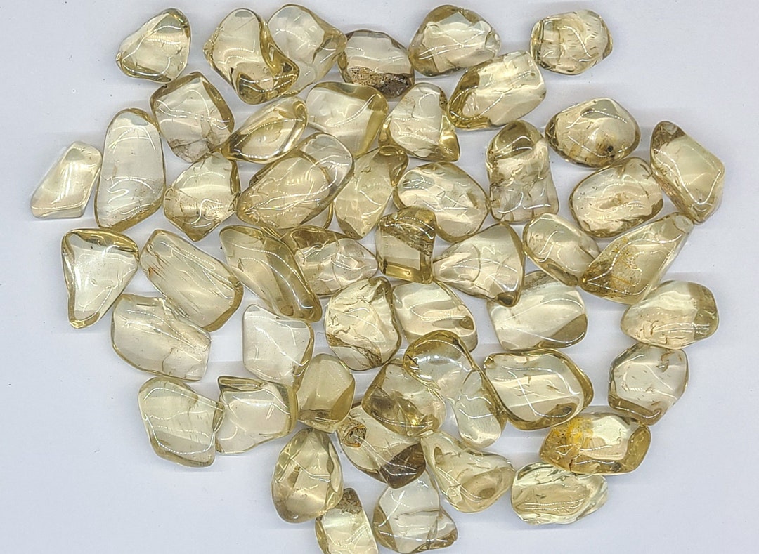 Golden Labradorite Tumbled Gemstones, Rare Yellow Labradorite ...