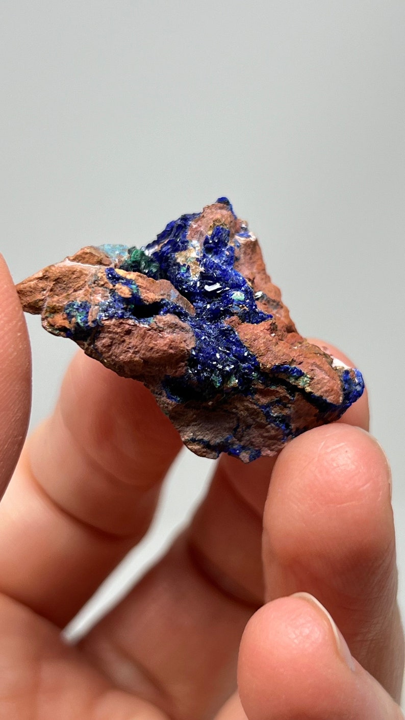 Azurite Crystals in Matrix, Morenci Mine Region, Arizona USA - Etsy
