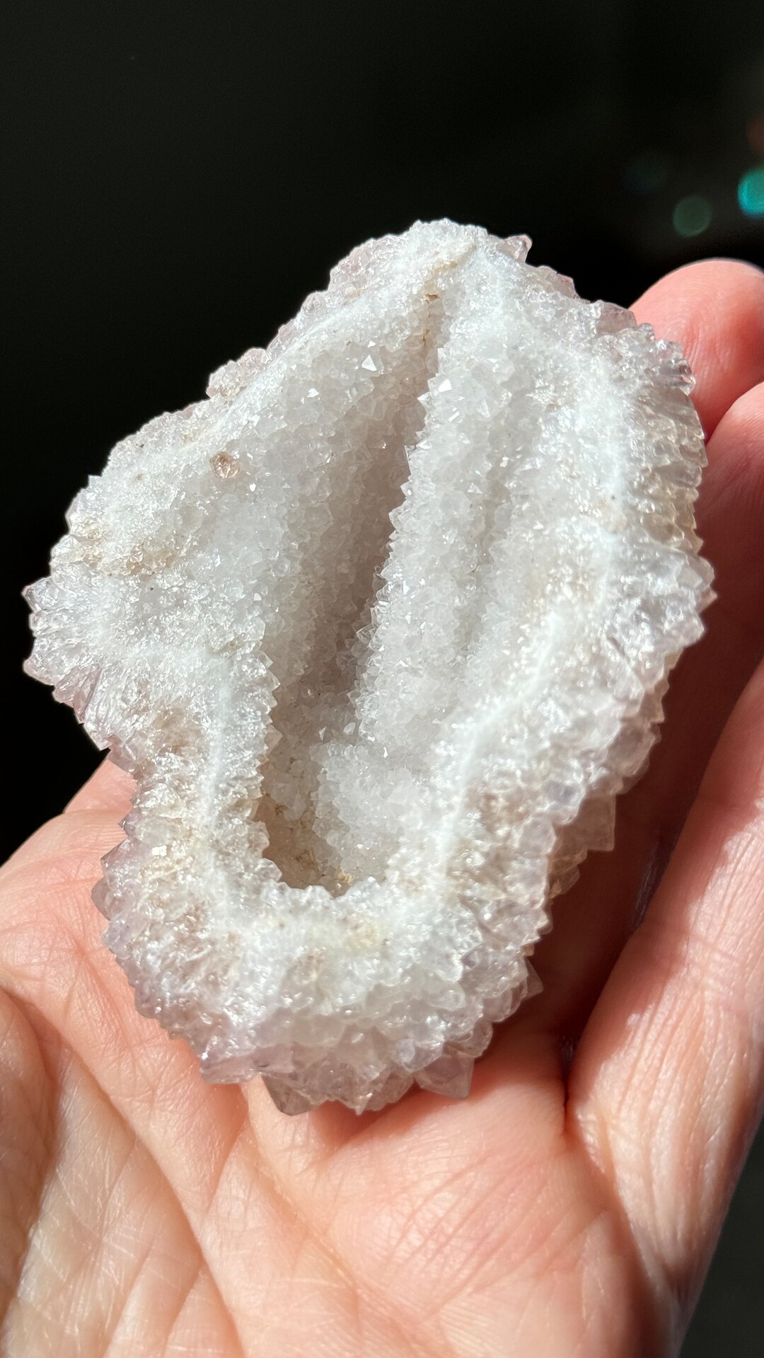 Sparkling Quartz Stalactite Geode, 110g Brazil - Etsy