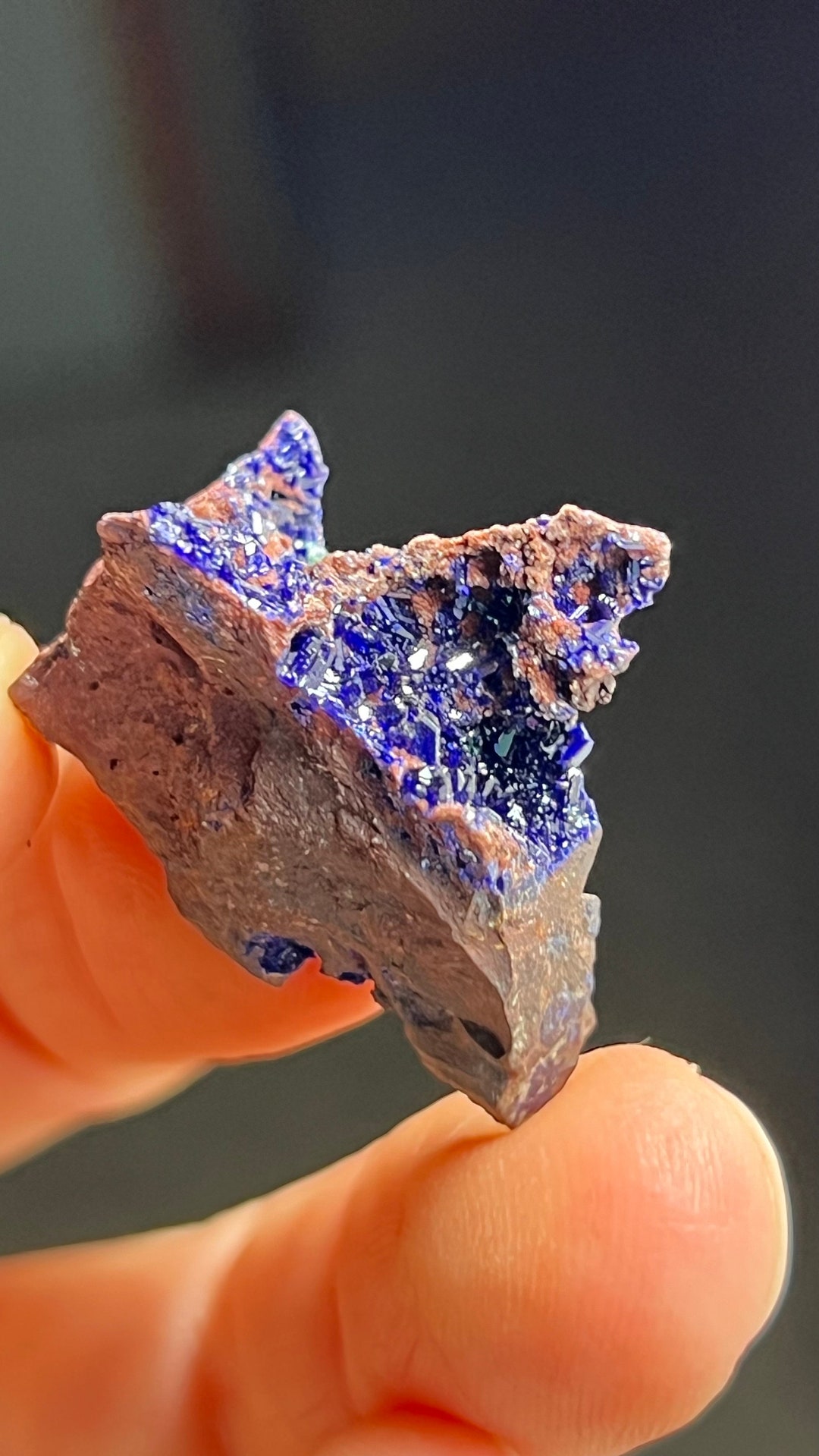 Azurite Crystals in Matrix, Morenci Mine Region, Arizona USA - Etsy