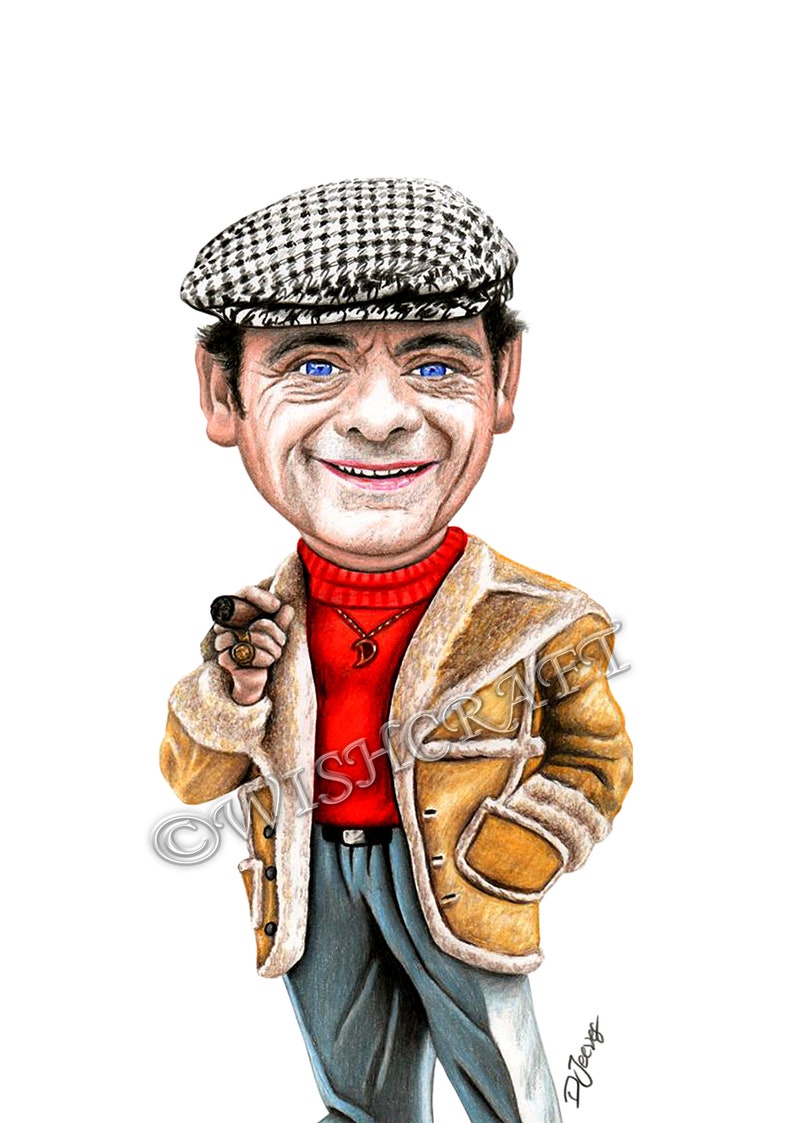 Only Fools and Horses Del Boy Pencil Drawing Art Print - Etsy
