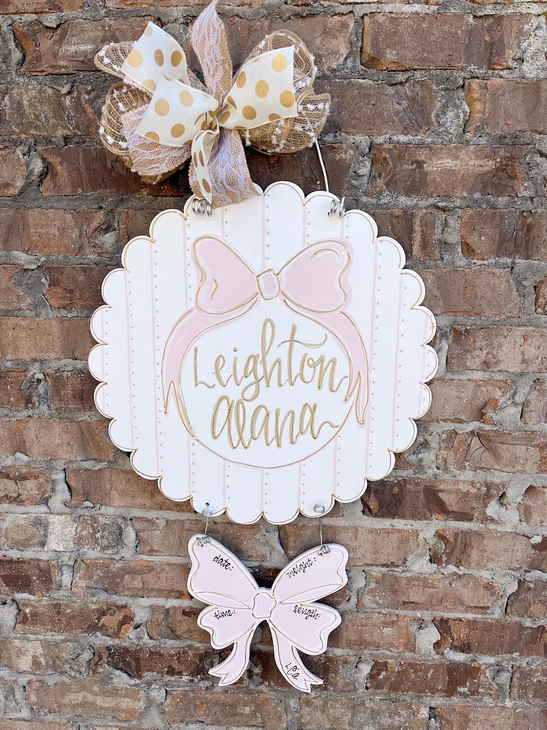 Baby Girl Bow Door-hanger Plus Add-ons - Etsy