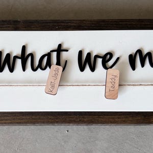 Look What We Made Sign With Personalized Clips for Children's Artwork ...