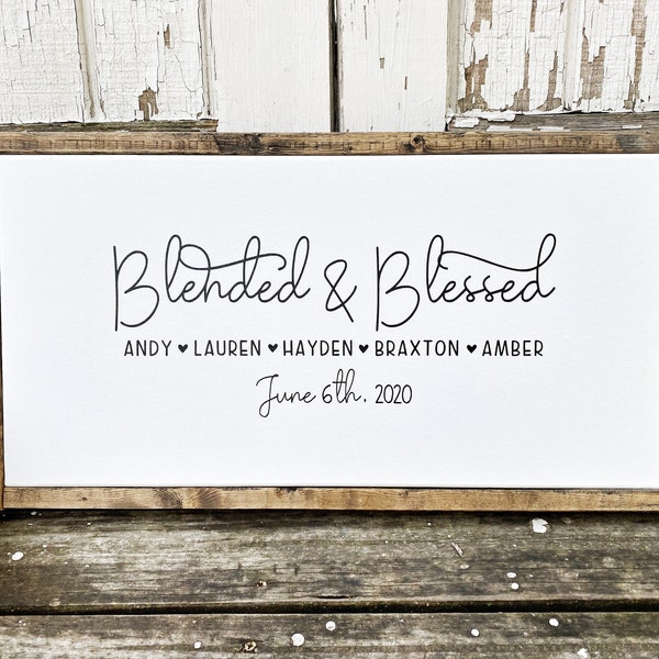 Wooden Blessed Sign - Etsy