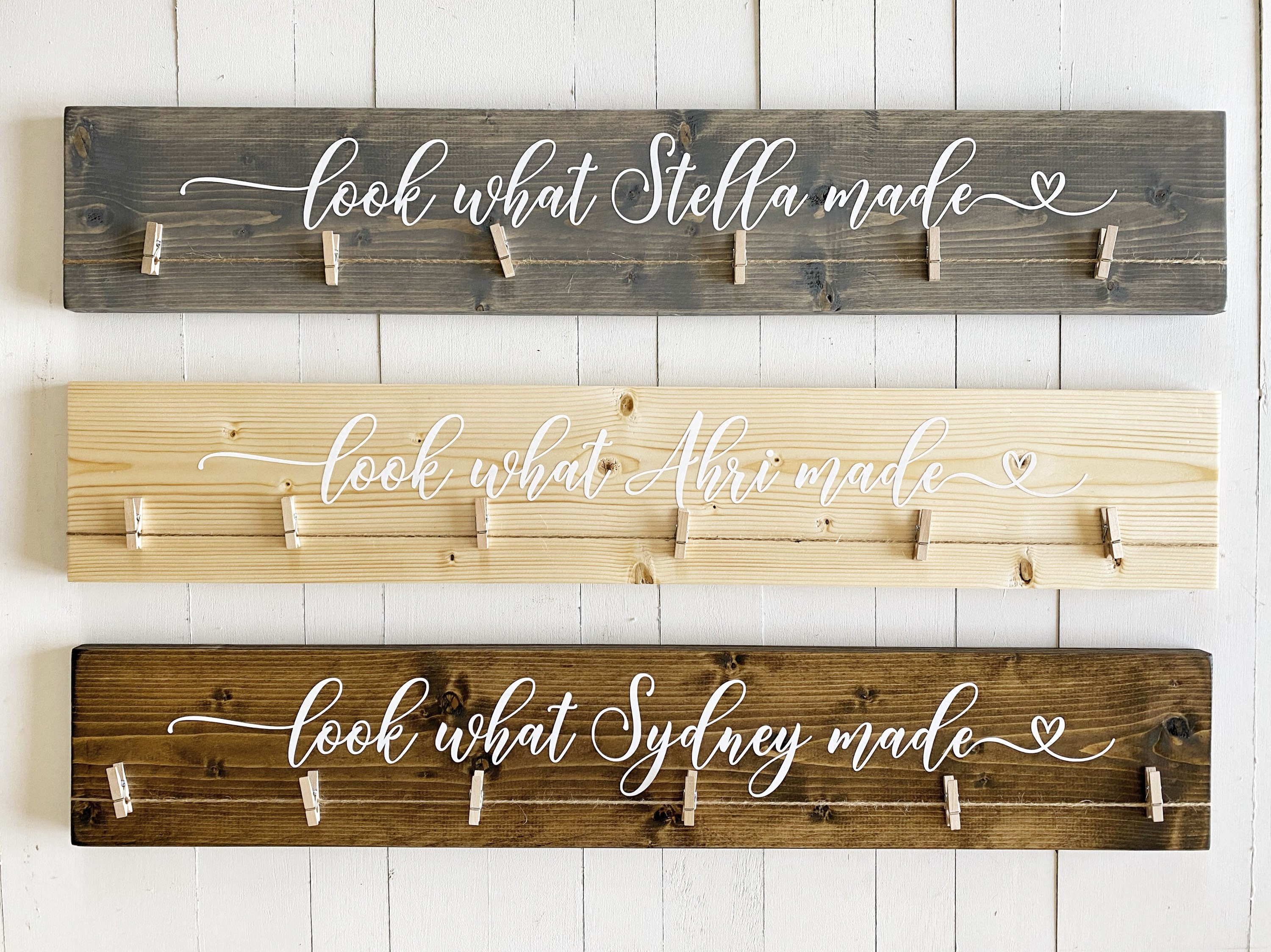 Personalized Look What I Made Sign Kid Art Display Child - Etsy