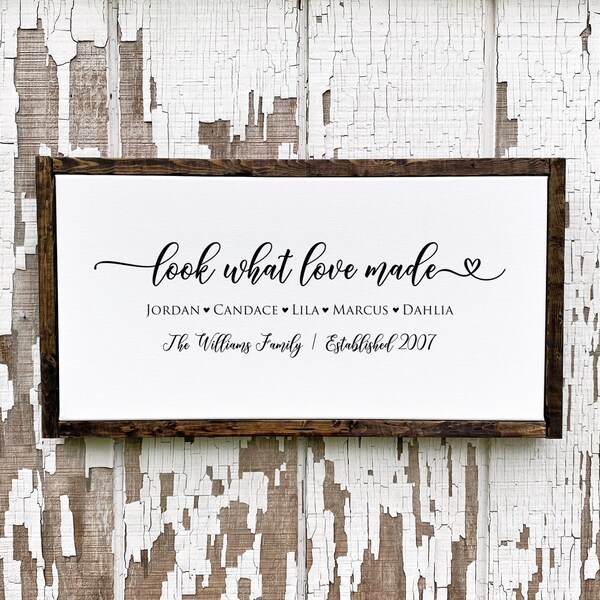 Family Love Sign - Etsy