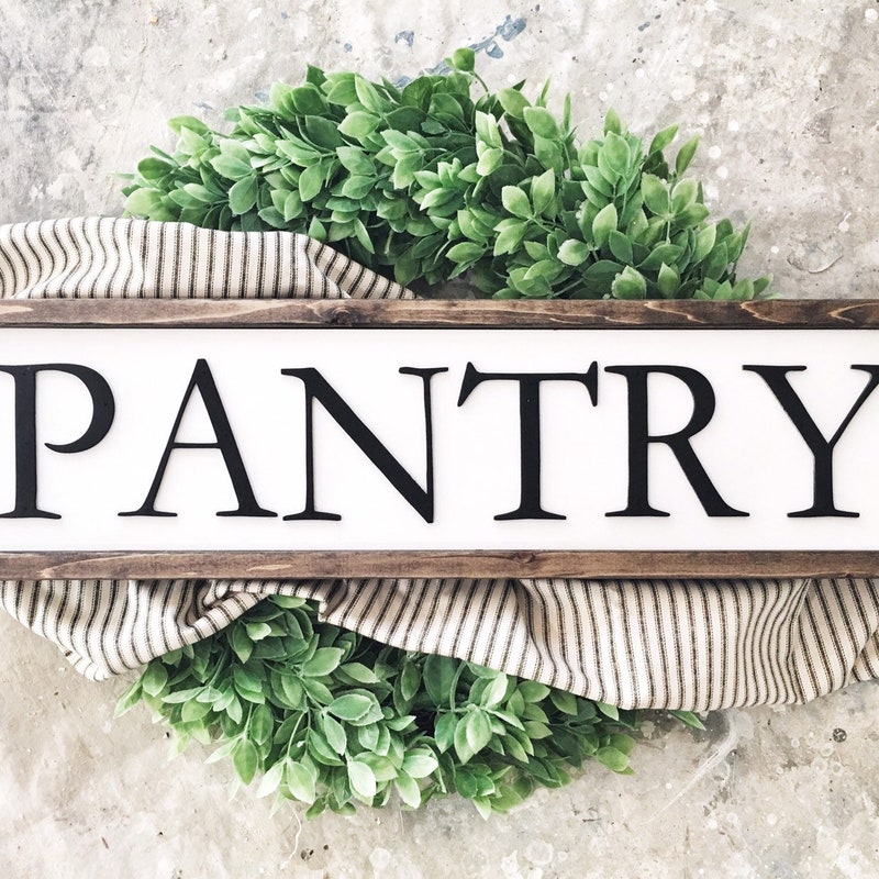 Rustic Pantry Sign - Etsy