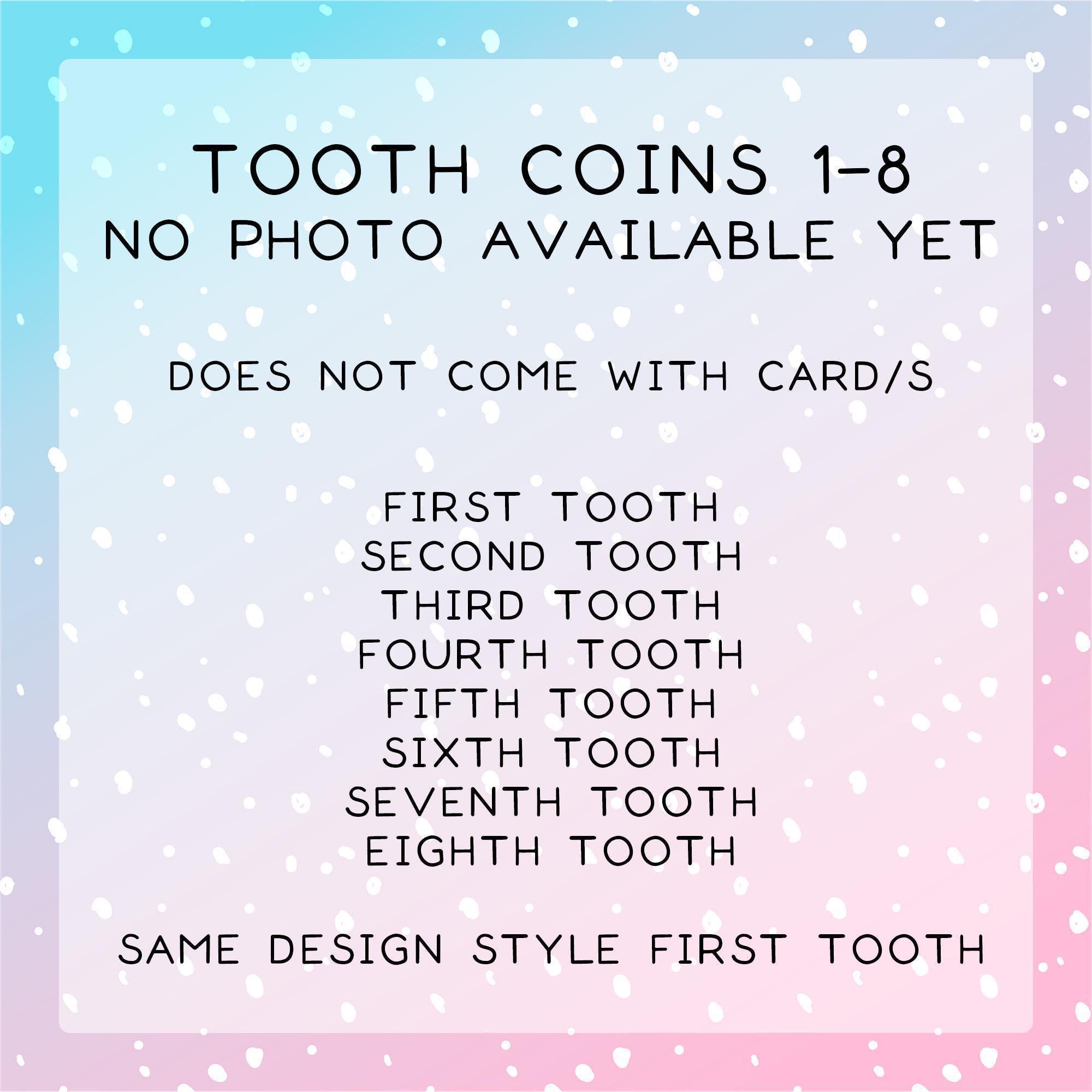 First Tooth Gift: Tooth Fairy Coin and Poem Card Keepsake for Boys or ...