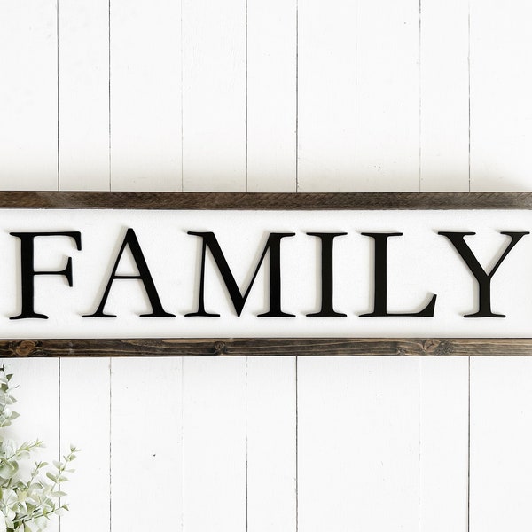 Rustic Family Sign - Etsy