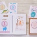 Box Welcome Baby gift idea Baby diary Baby Milestone Cards | Etsy