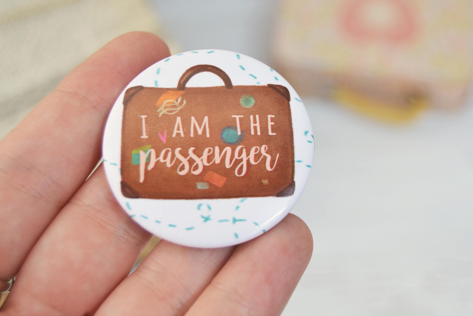 Set of 3 Illustrated Pins Gift Idea World Tour | Etsy