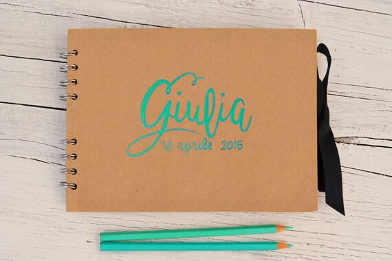 Custom Photo album with your name hand painted cover | Etsy