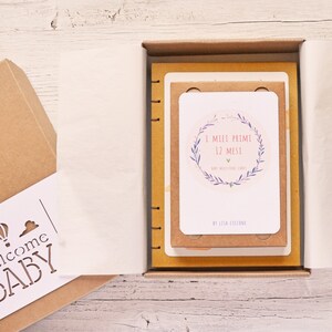 Box Welcome Baby, Gift Idea Baby Diary + Baby Milestone Cards - Etsy