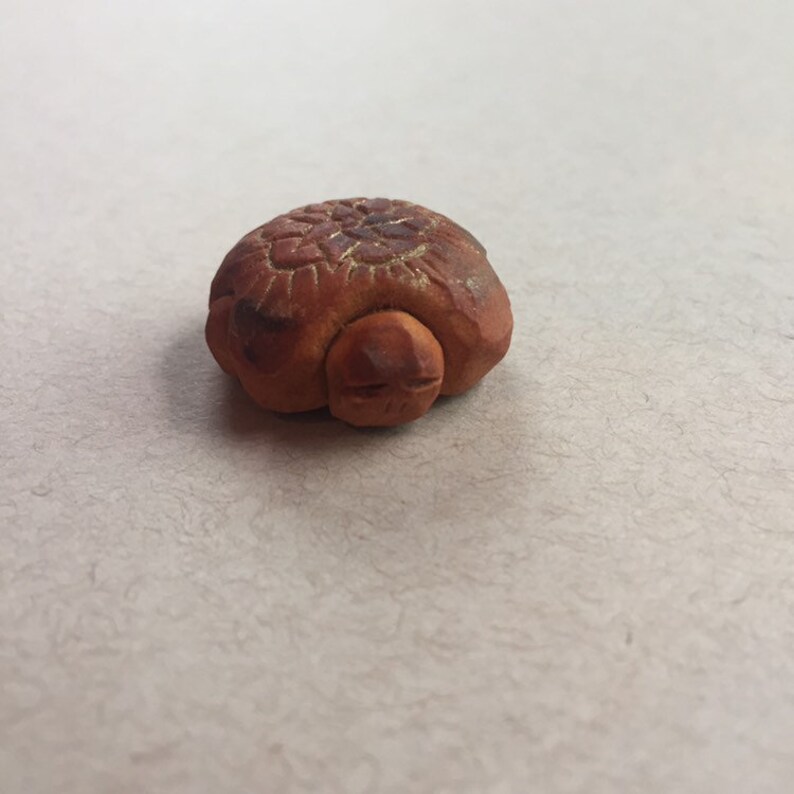 Turtle Carved From Avocado Pit. Turtle Figurine. Spirit Animal | Etsy
