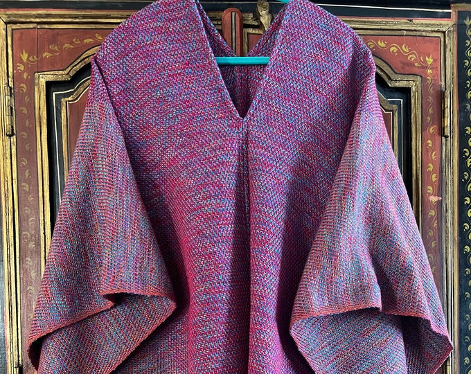 Handmade Colombian Lightweight Wool Ruana - Etsy