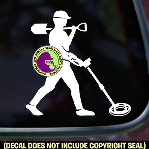 Metal Detecting Treasure Detector Vinyl Decal Sticker - Etsy