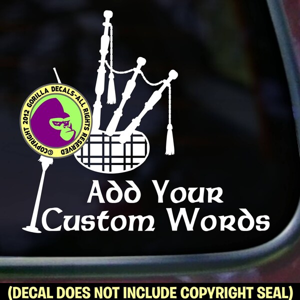 Bagpipe Sticker - Etsy