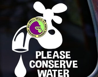 Conserve Water Sign - Etsy