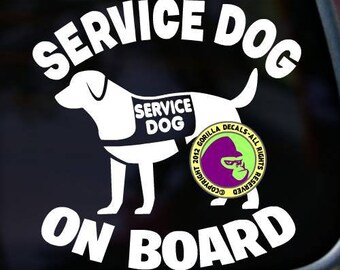 Service Dog Bumper Sticker - Etsy