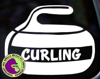 Curling Stone Decal - Etsy