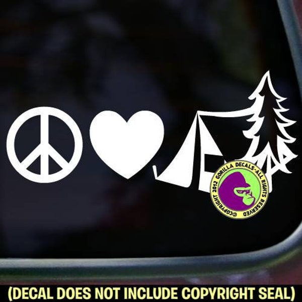 Camping Vinyl Decal - Etsy