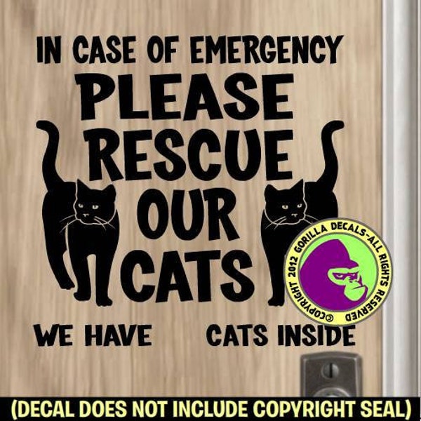 Cat Rescue Decal - Etsy