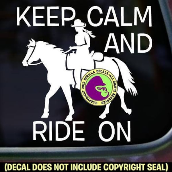 Keep Calm Ride On - Etsy