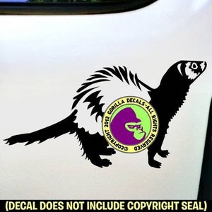 Ferret 2 Weasel Ferrets Love Pet Vinyl Decal Sticker - Etsy