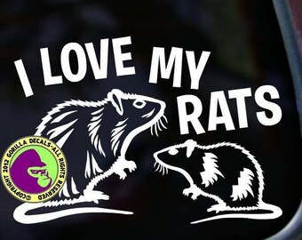 I Love Rats - Etsy
