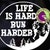 Life is HARD Run HARDER MALE Ultra Marathon Runner Ultra Vinyl Decal ...