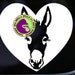 HEART Donkey Burro Vinyl Decal Sticker - Etsy